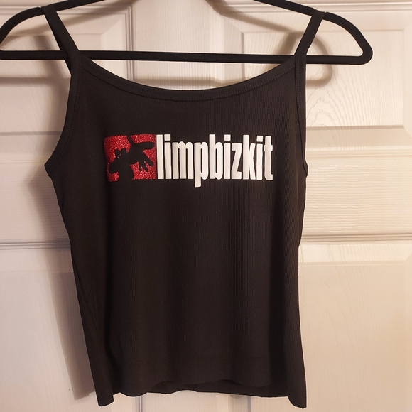 Tops | Limp Bizkit Crop Top Red Glitter Vinyl Numetal Deftones Tool ...